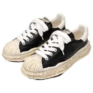 Mihara Yasuhiro Blakey Og Sole Film Attached Canvas Low Top Sneakers - Black