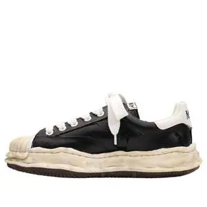 Mihara Yasuhiro Blakey Og Sole Film Attached Canvas Low Top Sneakers - Black