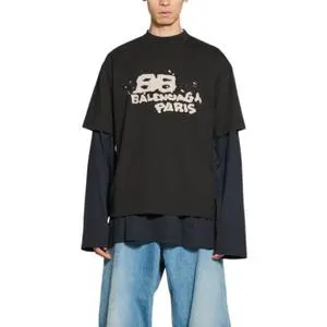 Balenciaga Hand-drawn Bb Icon T-shirt Medium Fit