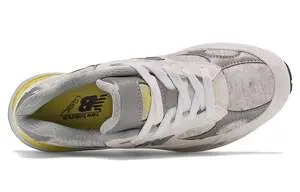 NEW BALANCE 992 Made In Usa "white Cyclone - Gray/white/yellow