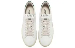 AUTRY Dallas Low Leather Sneakers - White/green