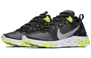 Nike React Element 55 Sneakers - Black/wolf Grey/volt