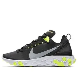 Nike React Element 55 Sneakers - Black/wolf Grey/volt