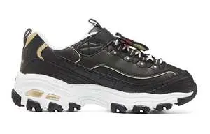 Sketchers Dlites K Butterfly Embellished Lace-up Sneakers