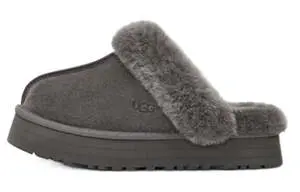 UGG Disquette Fluff Slipper - Gray