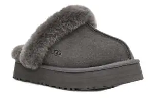 UGG Disquette Fluff Slipper - Gray