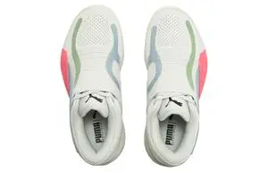 PUMA Rise Nitro Basketball Sneakers - White/gray
