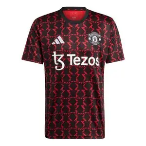 Adidas Manchester United Pre-match Soccer Jersey - Black/red