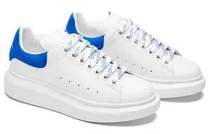 Alexander McQueen Oversized Lace-up Sneakers - White/blue