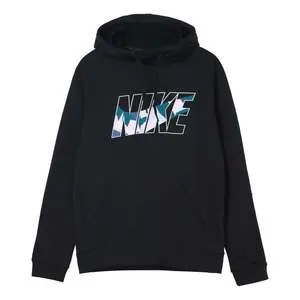 Nike Sports Drawstring Hoodie - Black