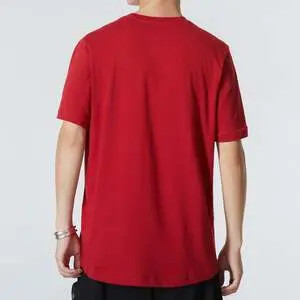 Adidas Oe Tee Alphabet Pattern Round Neck Short Sleeve Wine Red T-shirt