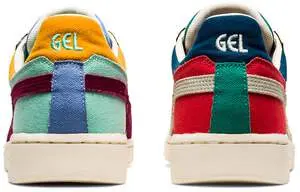 Asics X Atmos Gel-ptg 'mismatch' Sneakers - Red/green/grey