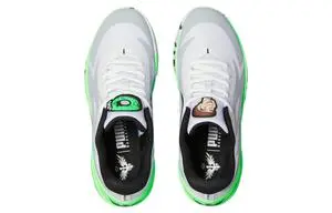 PUMA Mb.02 Lamelo Ball "lamel-o" High Top Athletic Sneakers - Elektro Green/white