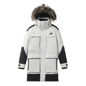 NEW BALANCE Down Cotton Parka - White/black