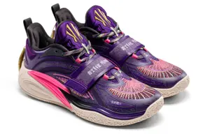 ANTA Kai 1 "artist On Court" Athletic Sneakers - Purple/pink/black Ash