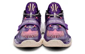 ANTA Kai 1 "artist On Court" Athletic Sneakers - Purple/pink/black Ash