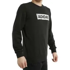 Adidas Printed Alphabet Crewneck Long Sleeve Pullover