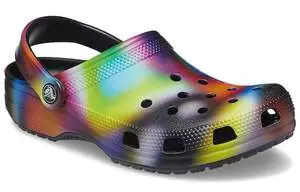 CROCS Classic Multi-color Clogs - Black