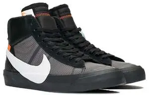 Nike Off-white X Blazer Mid "grim Reapers - Black/white-cone