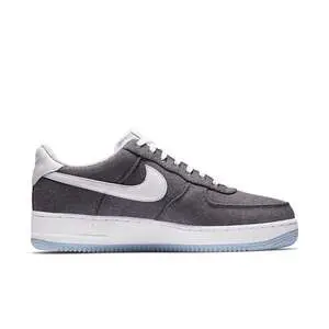 Nike Force 1 Low '07 Recycled Canvas Sneakers - Iron Grey/white/barely Volt