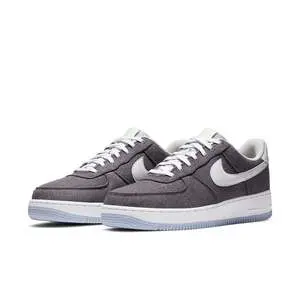 Nike Force 1 Low '07 Recycled Canvas Sneakers - Iron Grey/white/barely Volt