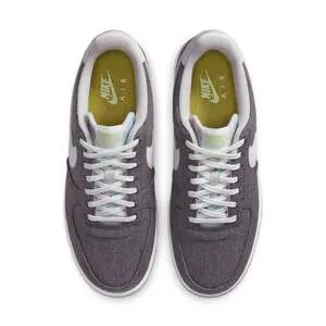 Nike Force 1 Low '07 Recycled Canvas Sneakers - Iron Grey/white/barely Volt
