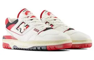 NEW BALANCE 550 Sneakers - White/red/black