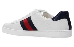 Gucci Ace Leather Sneakers - White/blue/red