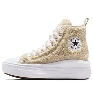 CONVERSE Chuck Taylor All Star Move Platform Sherpa - Beige/white