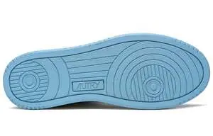 AUTRY Medalist Mid Leather Sneakers - White/blue
