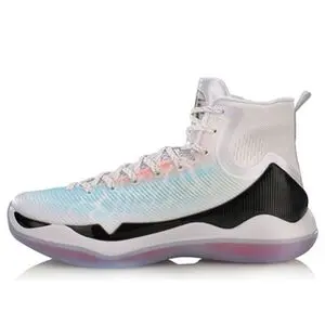 LI-NING Yushuai 11 High-top Athletic Sneakers - White/black