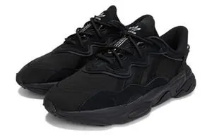 Adidas Ozweego Lace-up Sneakers - Core Black/core Black/silver Metallic
