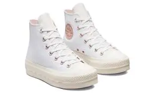 CONVERSE Chuck Taylor All Star Lift High Top Sneakers - White/pink