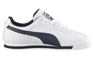 PUMA Roma Basic Low Top Sneakers - White/blue