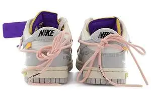 Nike X Off-white Dunk Low "the 50" Collection Lot 24 Of 50 - Gray/white