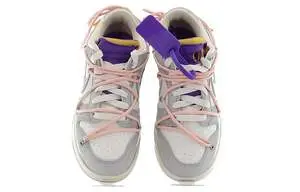 Nike X Off-white Dunk Low "the 50" Collection Lot 24 Of 50 - Gray/white