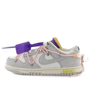 Nike X Off-white Dunk Low "the 50" Collection Lot 24 Of 50 - Gray/white