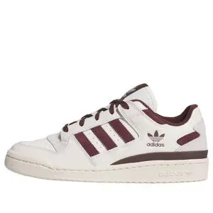 Adidas Forum Low Cl "cloud White Aurora Ruby" Sneakers - Cloud White/aurora Ruby/wonder White