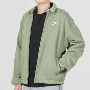 Nike Club Fleece Harrington Jacket - Green