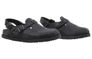 BIRKENSTOCK Tokio Suede Sandals - Black