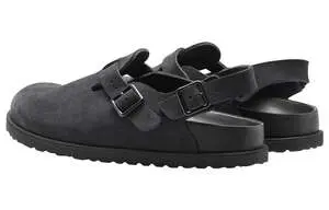 BIRKENSTOCK Tokio Suede Sandals - Black