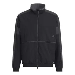 Adidas Contrast Color Stitching Long Sleeve Track Jacket