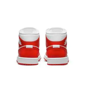 JORDAN 1 Mid Sneakers - Orange/white