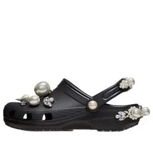 CROCS X Simone Rocha Embellished Clogs - Black