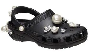 CROCS X Simone Rocha Embellished Clogs - Black