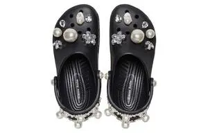 CROCS X Simone Rocha Embellished Clogs - Black