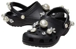 CROCS X Simone Rocha Embellished Clogs - Black