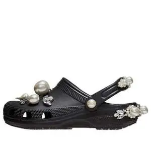 CROCS X Simone Rocha Embellished Clogs - Black