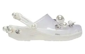 CROCS X Simone Rocha Embellished Clogs - Translucent