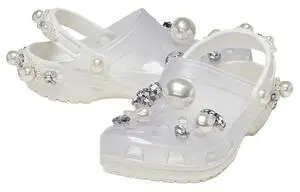 CROCS X Simone Rocha Embellished Clogs - Translucent